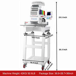Smartstitch S-1001 Compact Embroidery Machine with WiFi, 9.5"x14.2 ...